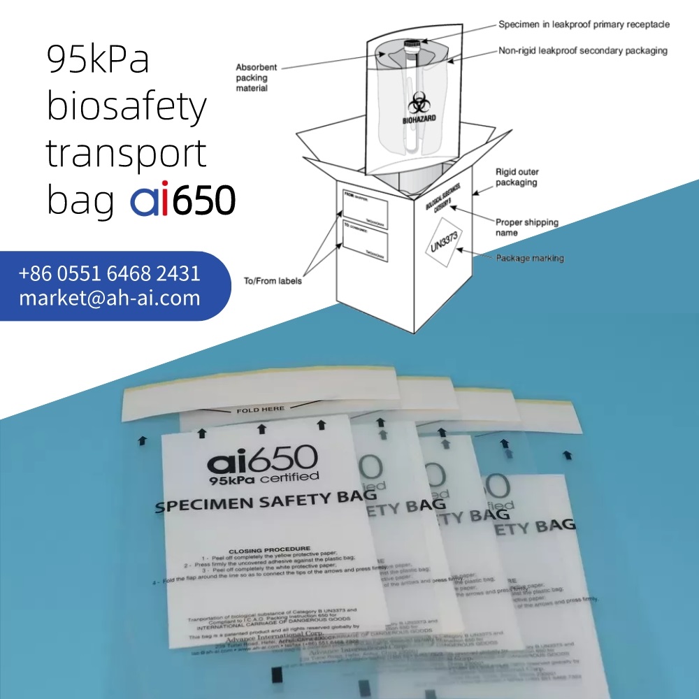 - 95kPa Safety Transport Bags, Absorbent Pocket Sleeve and Absorbent Pads for Medical&Clinical ...