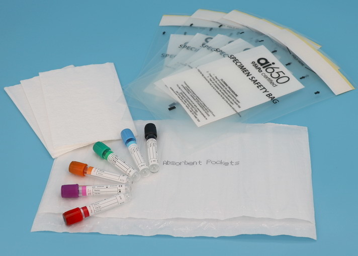 - 95kPa Safety Transport Bags, Absorbent Pocket Sleeve and Absorbent ...